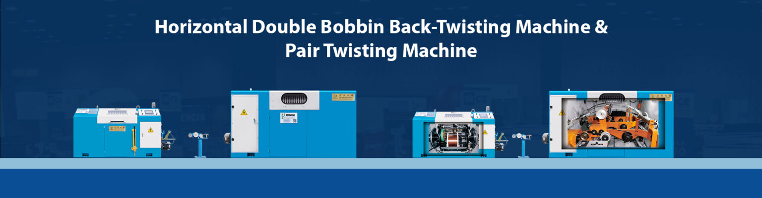 Horizontal Double Bobbin Back-Twisting Machine + Pair Twisting Machine ...